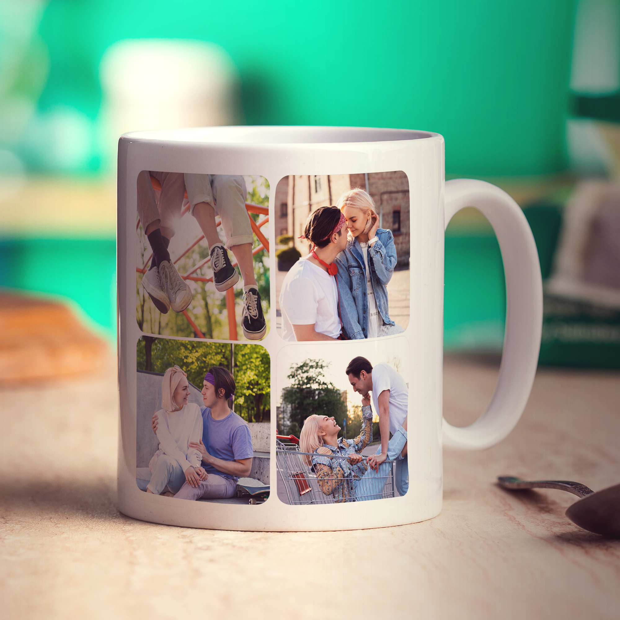 8 Photo Collage Mug - Add Your Own Images – Printster