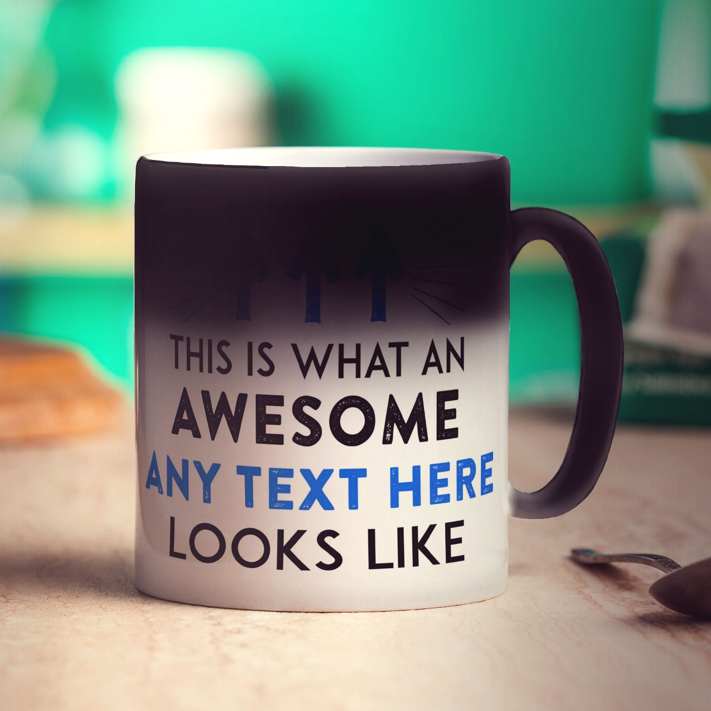 Magic Heat Sensitive Custom Awesome Mug - Add Your Own Text – Printster