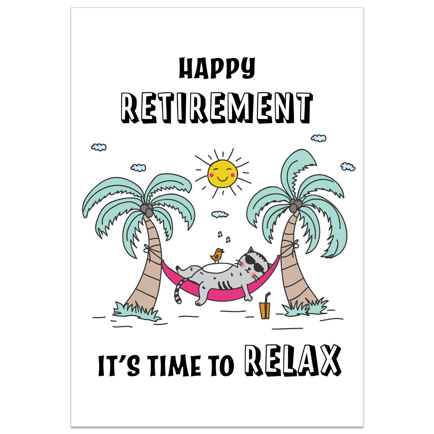 Time to Relax Happy Retirement Card – Printster